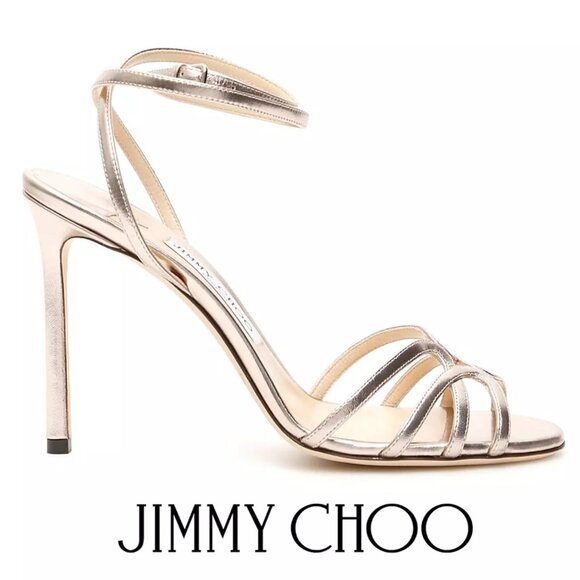 Jimmy Choo | Shoes | Jimmy Choo Mimi Rose Gold Metallic Women 37 Eur 7 ...